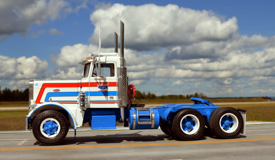 Photo: Peterbilt 359 Left Side | Red White and Blue 359 album ...