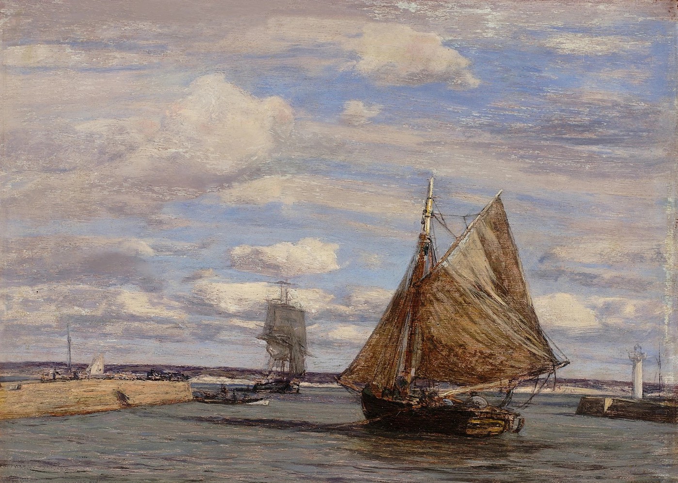 Photo: Winnowers at Quimper (c.1858-62) | Eugene Boudin, 1850's & 1860 ...