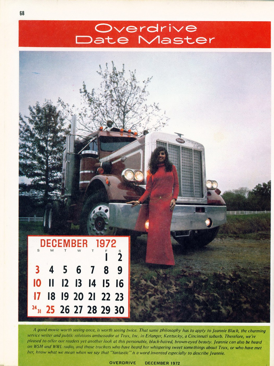 Photo: December 1972 Date Master | 12 Overdrive Magazine December 1972 ...