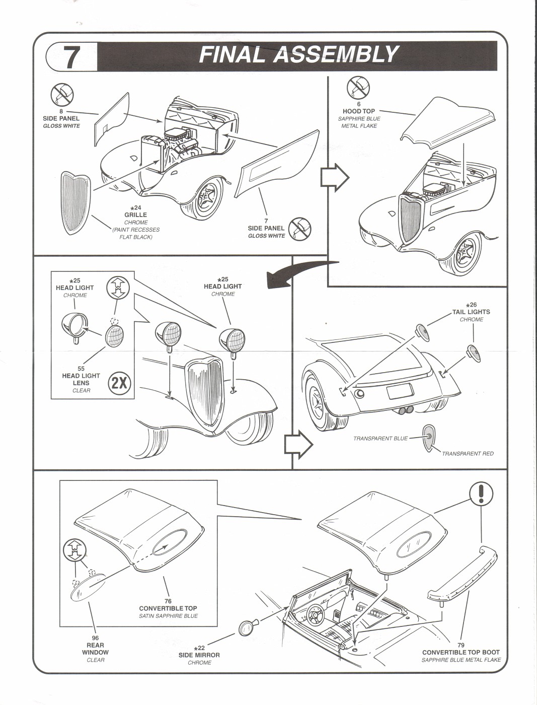 Photo: Thom Taylor 34 Ford Cabriolet Street Rod Instructions Pg7 | RM ...