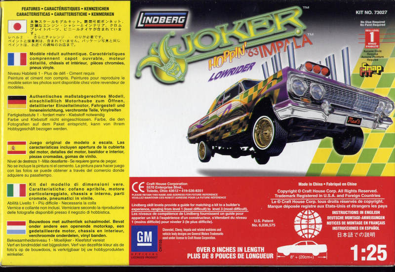 Photo: 1963 Chevrolet Impala Hopper Box 2 | LINDBERG JOKER Hoppin' '63 ...