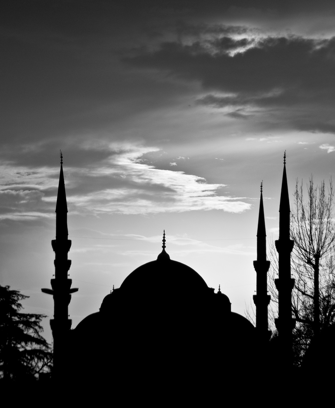 Photo: Blue Mosque Silhouette | Istanbul 02: The Blue Mosque / Hagia ...