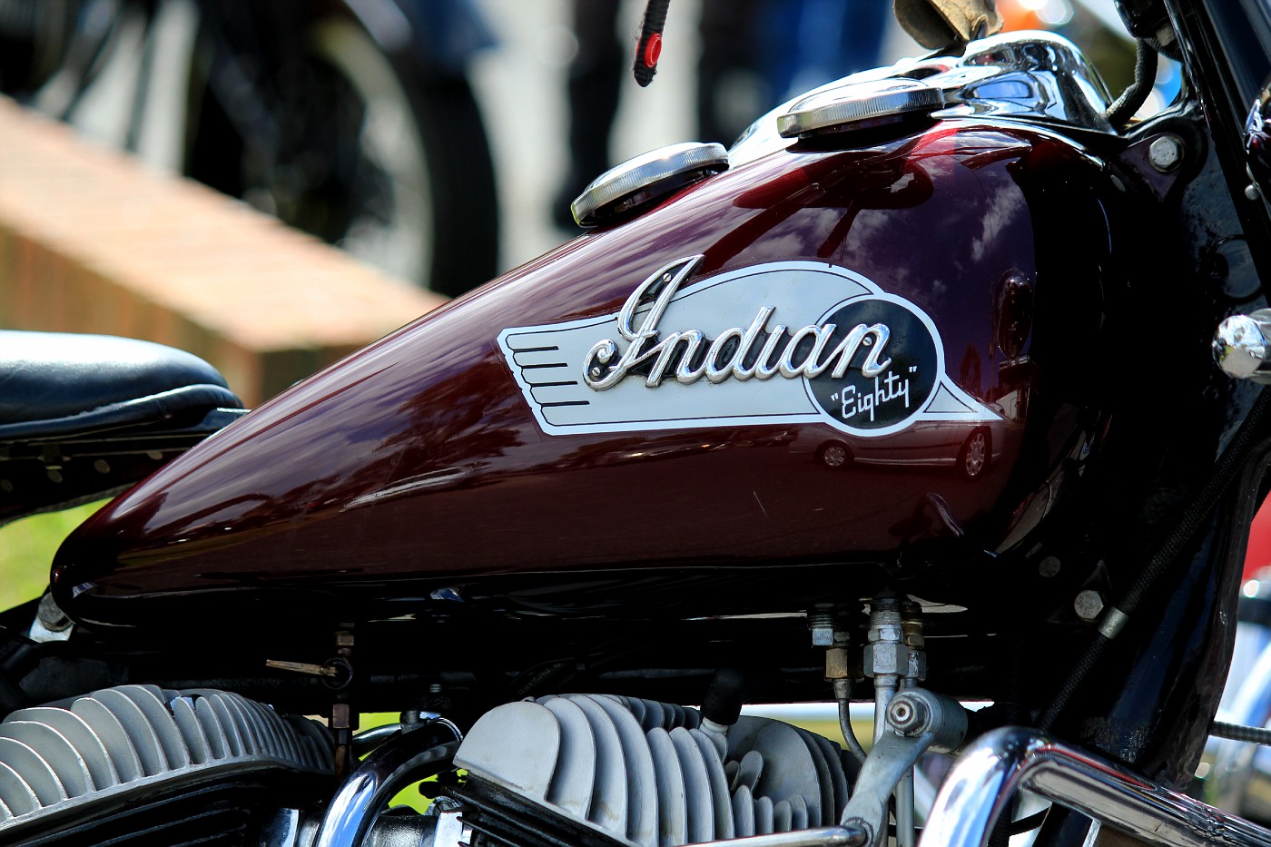 Photo: Indian fuel tank 001 | Vintage Bikes at Tarana NSW album | ooO ...