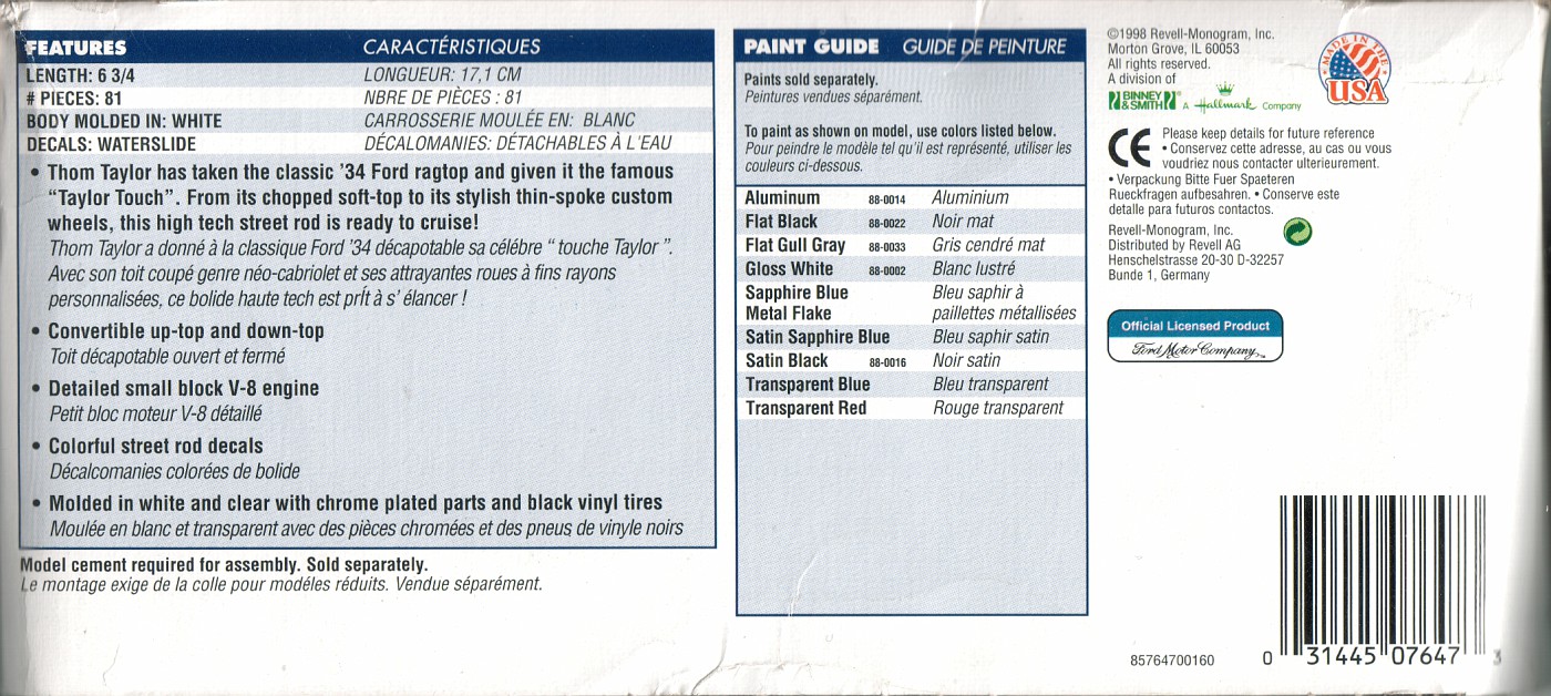 Photo: Thom Taylor 34 Ford Cabriolet Street Rod Box Bottom side | RM ...