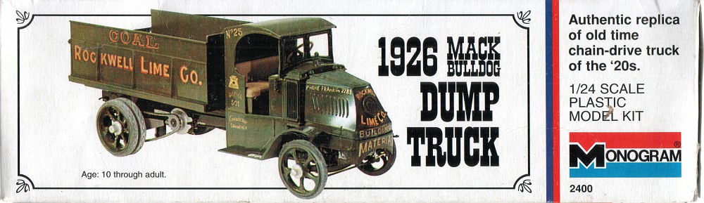Photo: 1926 MACK BULLDOG DUMP TRUCK MONOGRAM Box RH End | MONOGRAM 1926 ...