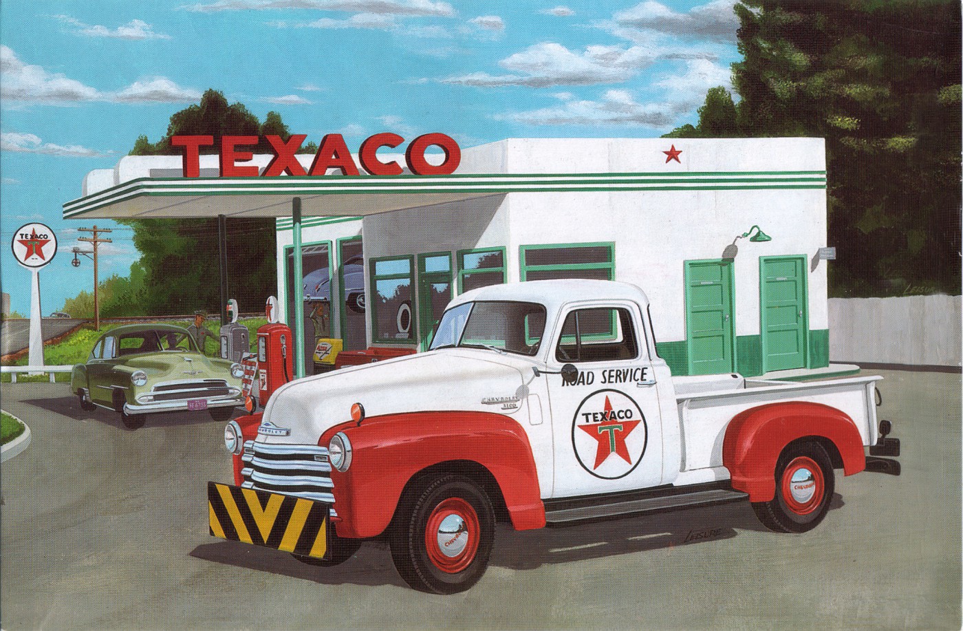 Photo: 1950 CHEVROLET 3100 PICKUP TRUCK TEXACO AMT Card | AMT 1950 ...
