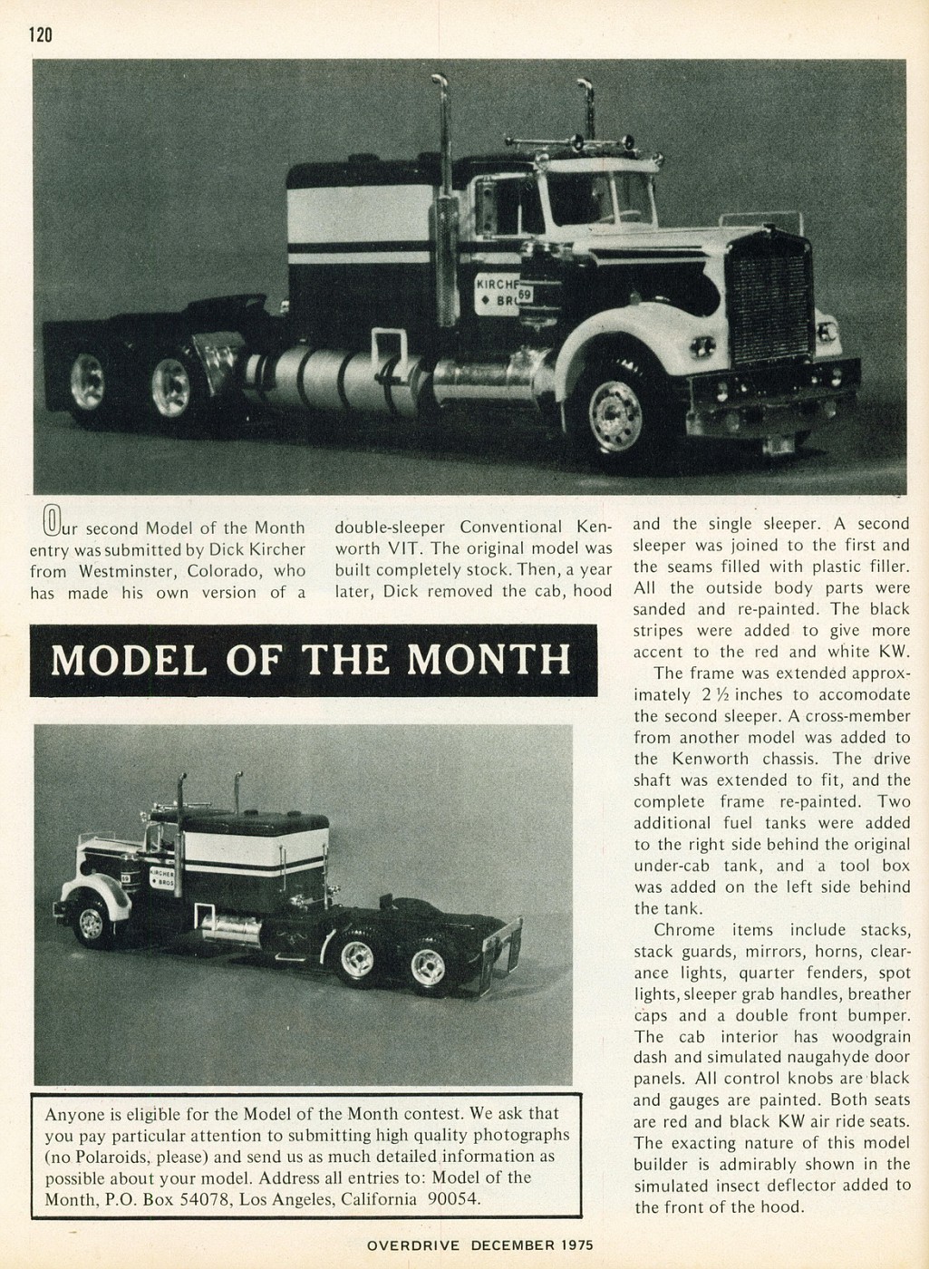 Photo: December 1975 Model of the Month 2 | 12 Overdrive Magazine ...