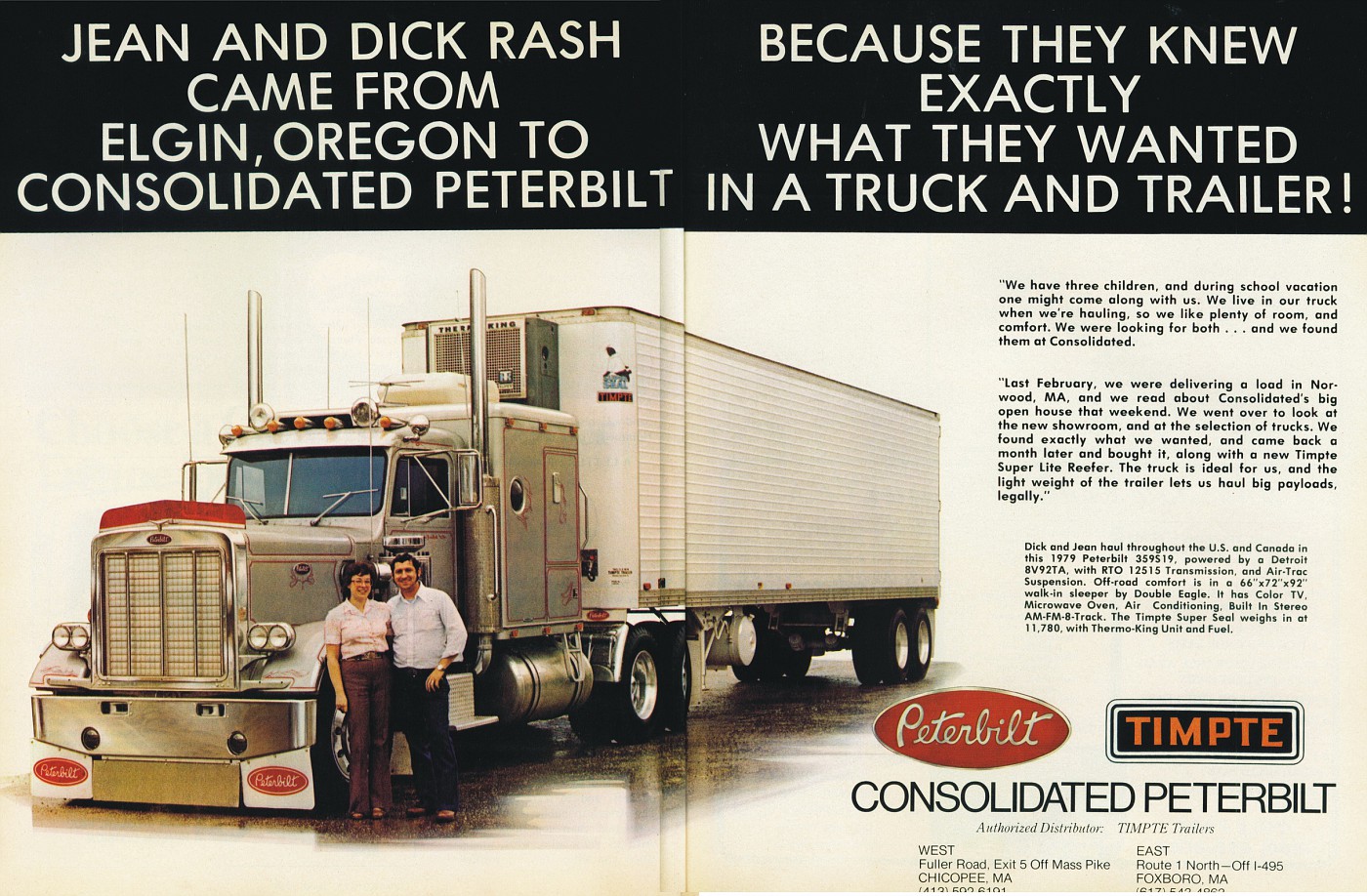 Photo: June 1979 Consolidated Peterbilt Ad | 06 Overdrive Magazine June ...