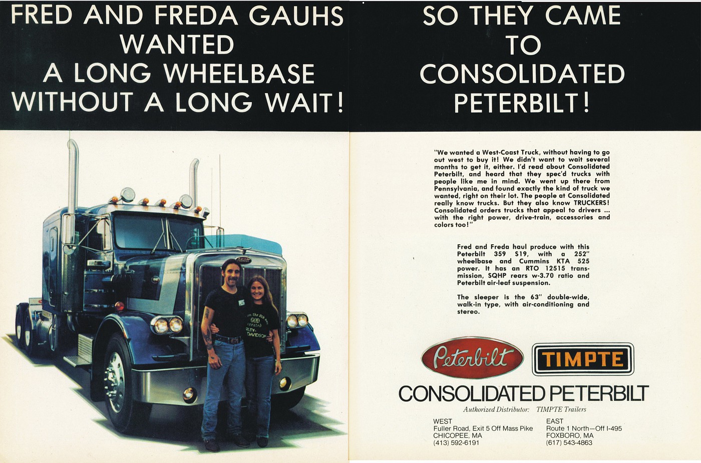 Photo: September 1979 Consolidated Peterbilt Ad | 09 Overdrive Magazine ...