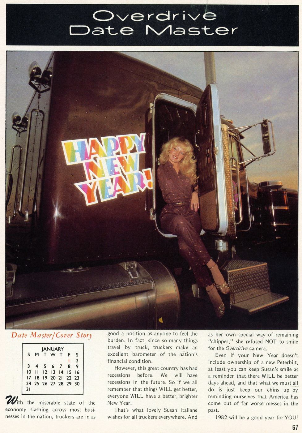 Photo: January 1982 Date Master | 01 Overdrive Magazine January 1982 ...
