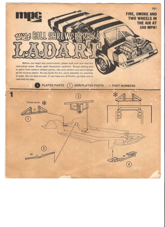 MPC 1970 Dodge Dart LA DART #1-0761-225 album | DRASTIC PLASTICS MODEL ...