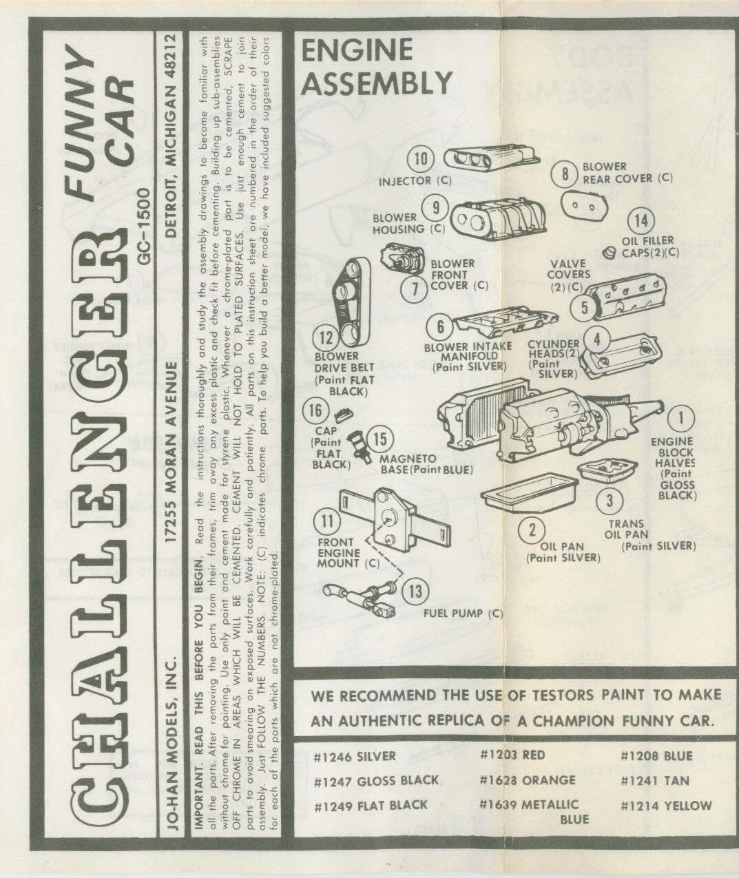 Photo: 71 Challenger RAM- -ROD Funny Car-JO-HAN 003 | JOHAN Challenger ...