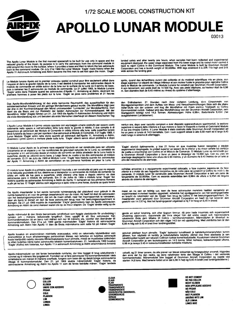 Photo: Apollo LEM 02 | AIRFIX Apollo Lunar Module 1:72 album | DRASTIC PLASTICS MODEL CAR CLUB ...