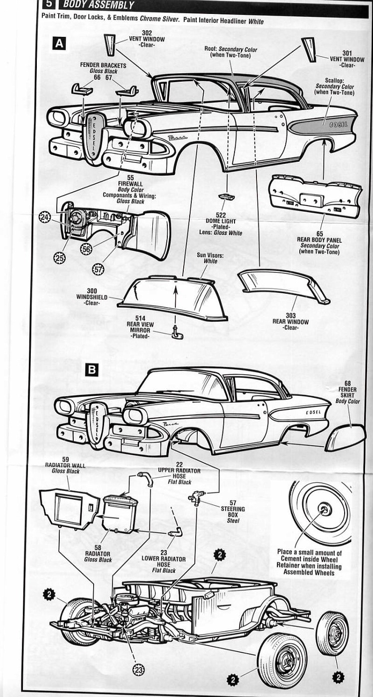 Photo: 1958 Ford Edsel Pacer Continental Page 5 | AMT '58 Edsel Pacer ...