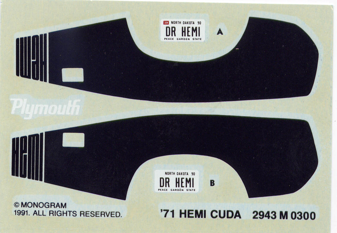Photo: 1971 Plymouth Hemi Cuda Decals | RM 1971 Hemi Cuda album ...