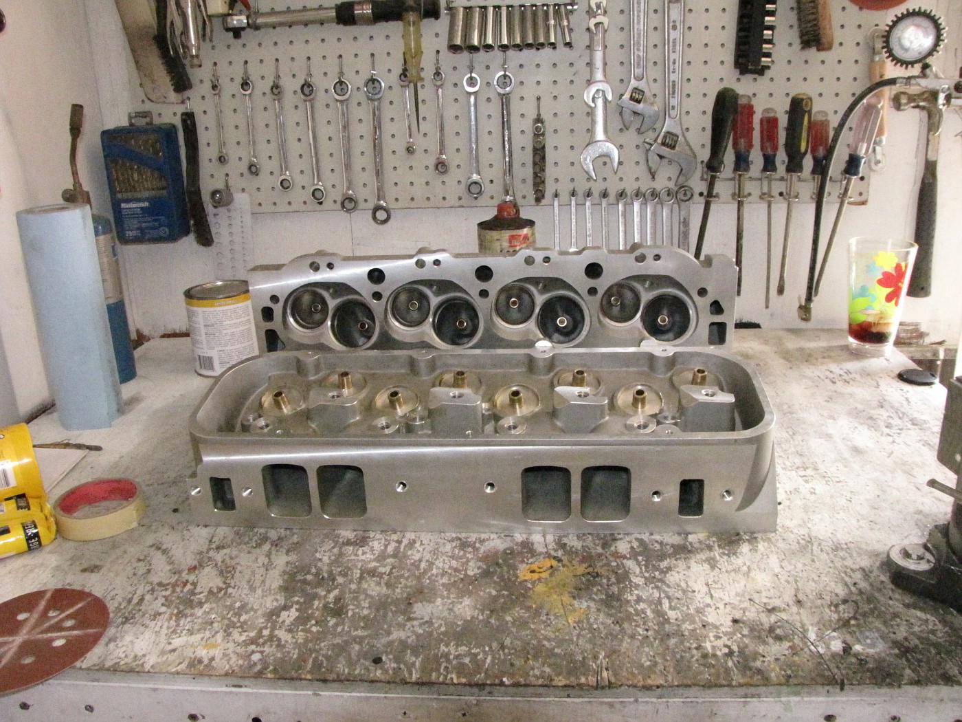 Photo: ProComp 454 Aluminum heads. Part # PC3021. Rectangle port, 115cc ...