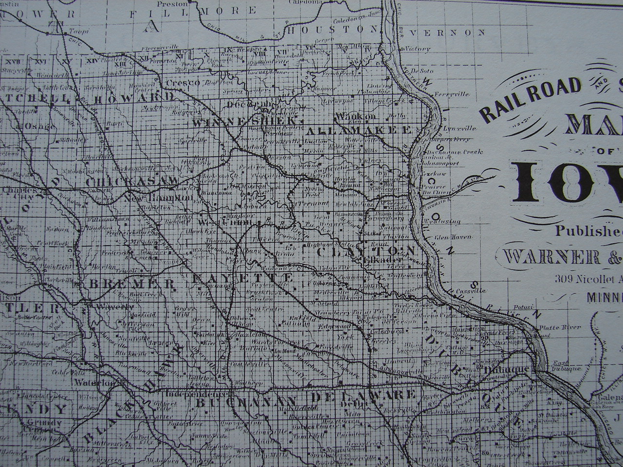 Photo: Iowa1886RailroadMap009 | 1886 Iowa Railroad Map album | Iowaz ...