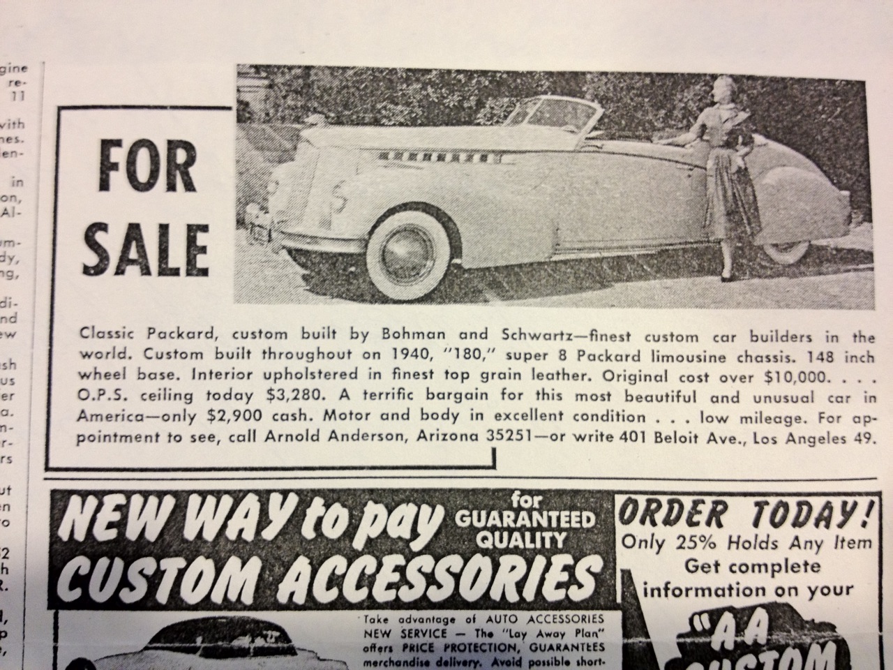 Photo: Steve Snyder 6 | Tom Lyle Williams Packard Custom album | Rik ...