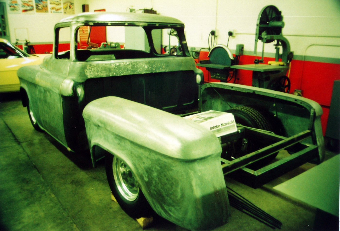 -55 Chevy pickup 3" Chop at Forsbergs Hotrod shop album | TinWolf ...