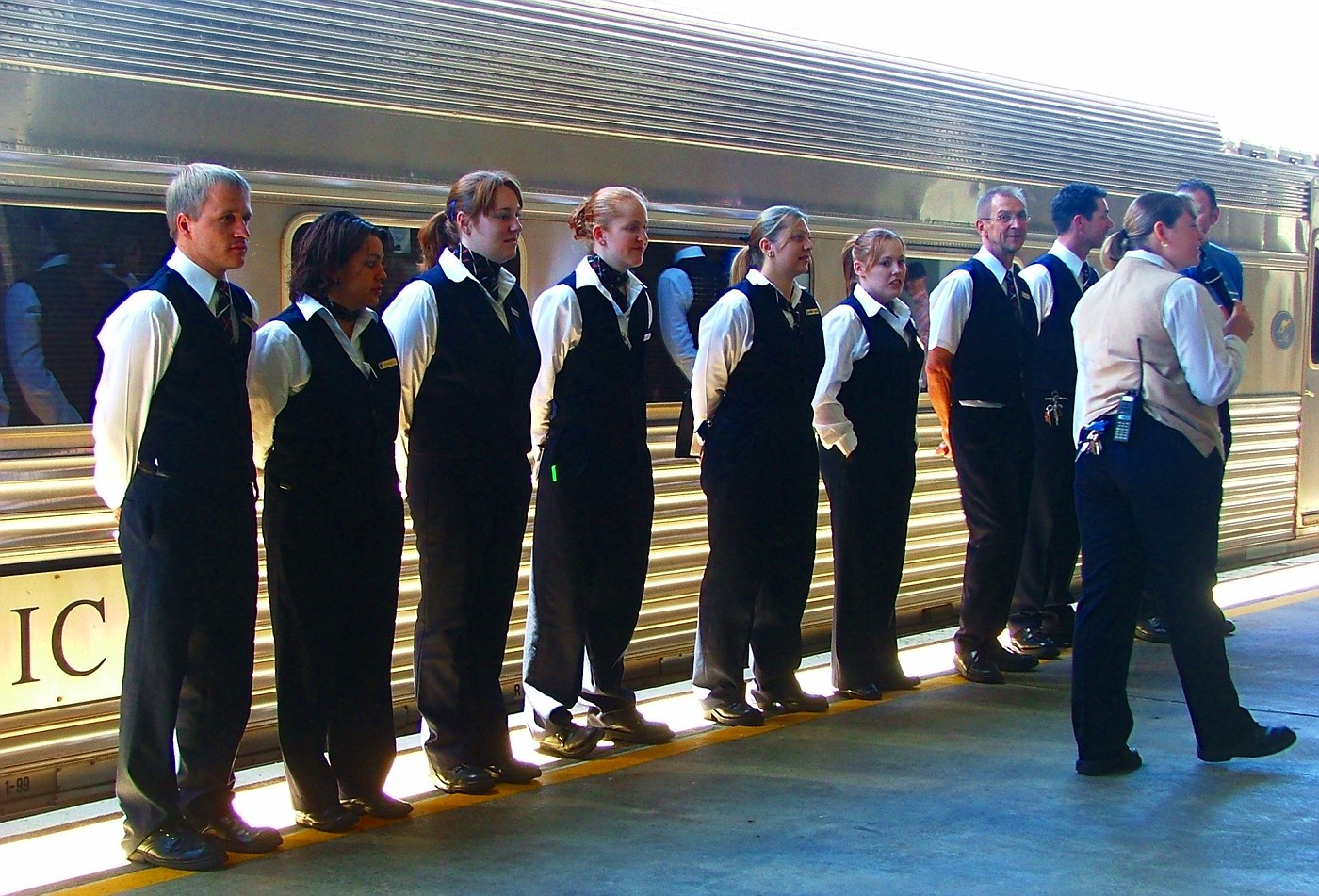 Photo: Train staff welcome 001 | Indian Pacific in Perth album | ooO ...