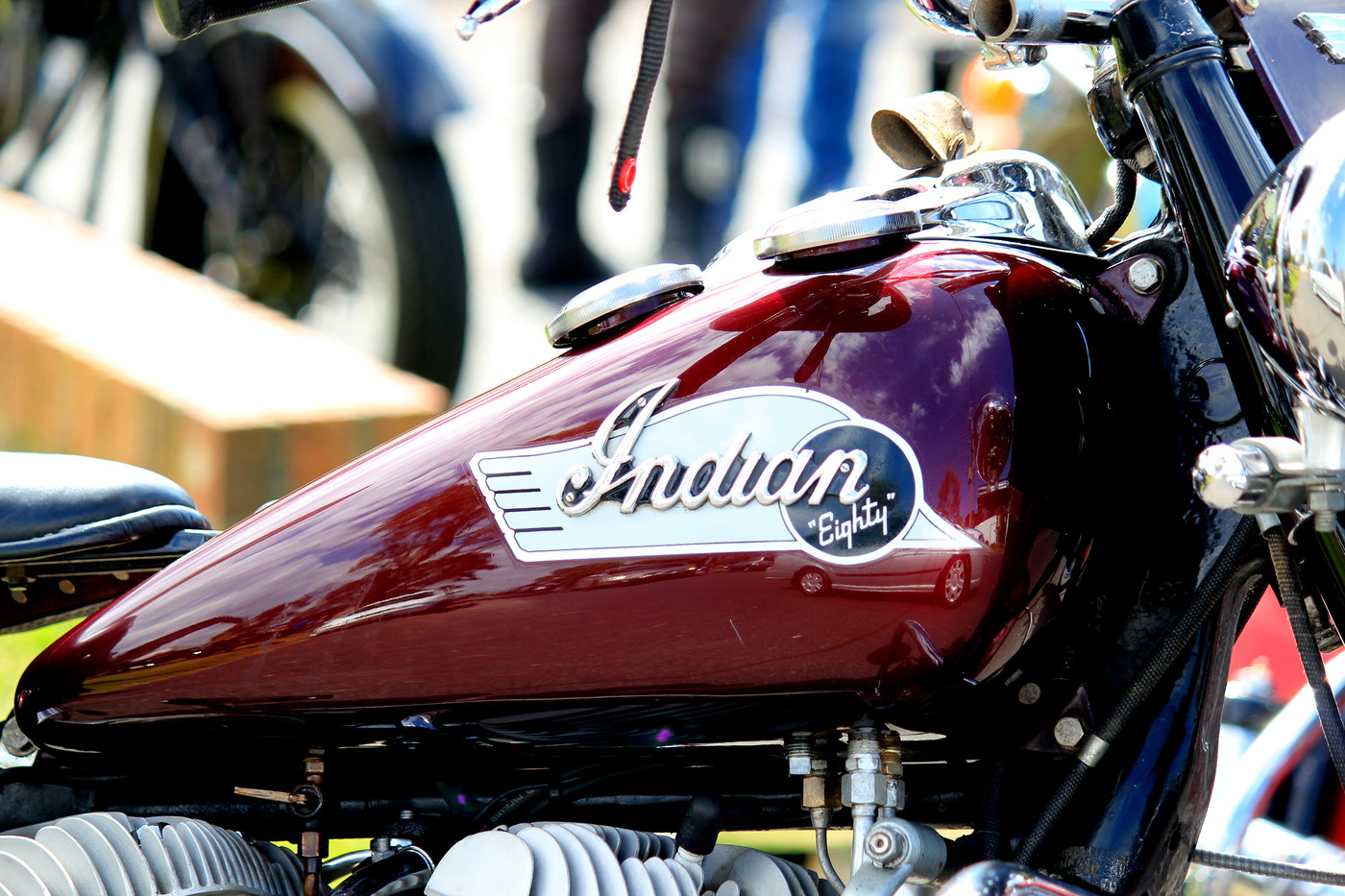 Photo: Indian Fuel tank 002 | Vintage Bikes at Tarana NSW album | ooO ...