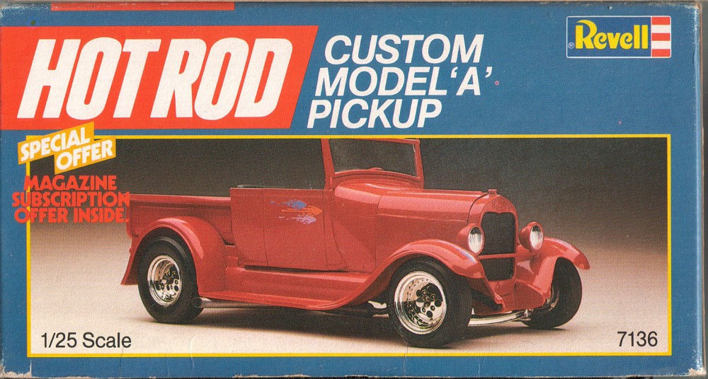 Photo: HOTROD CUSTOM MODELA PICKUP Revell Box LH end | REVELL Custom ...