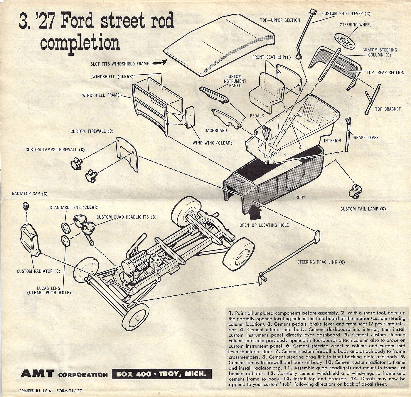 Photo: AMT 27 T - XR6 Pg 08 | AMT 1927 Ford Model T Touring / XR6 album ...