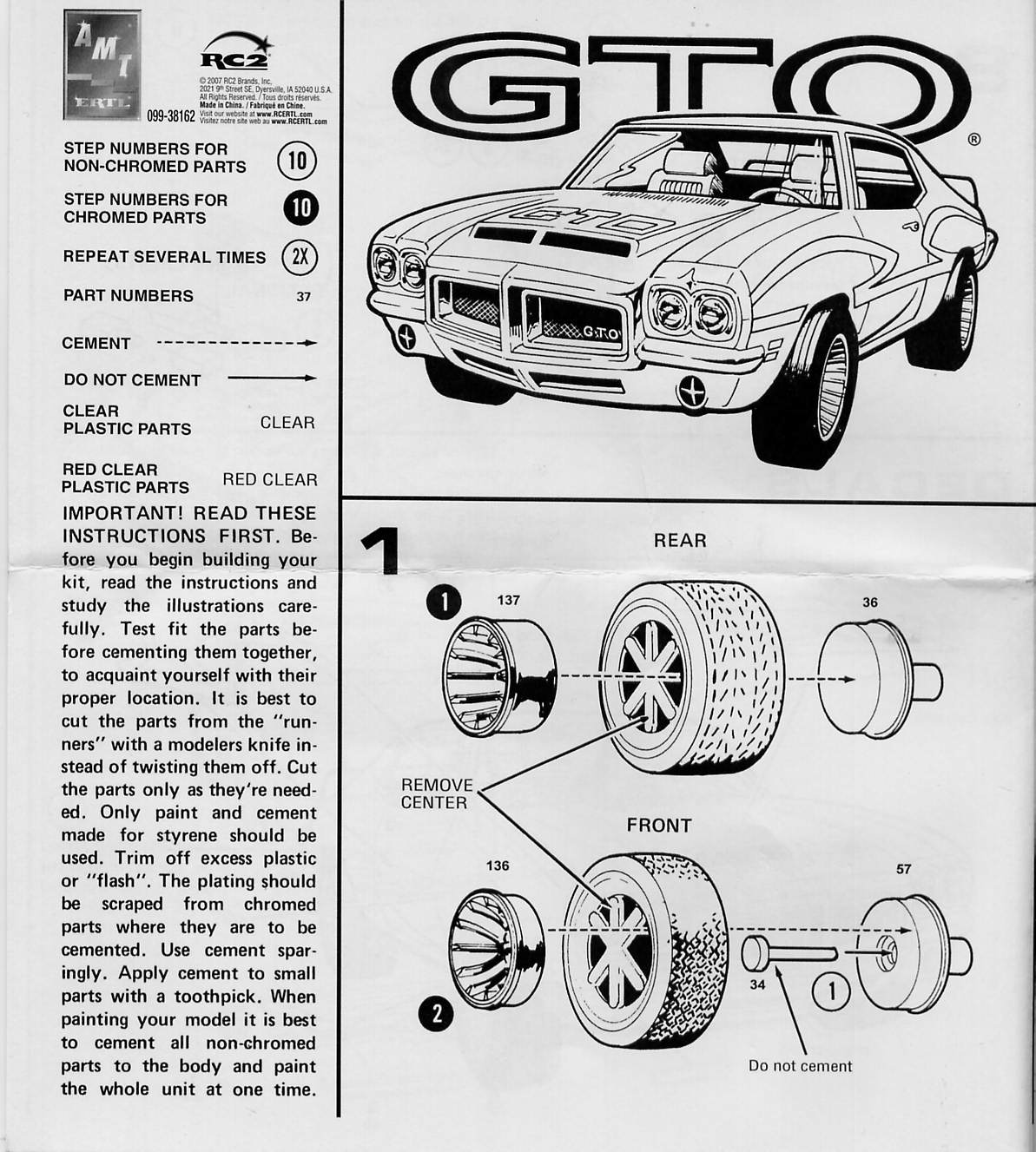 Photo: 1972 Pontiac GTO Page 1 | AMT 1972 Pontiac GTO album | DRASTIC ...