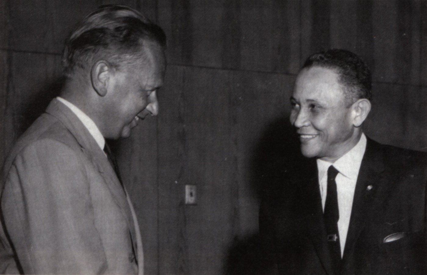 Photo: Sec Gen Hammarskjold & Haitian Ambassador Carlet Auguste ...