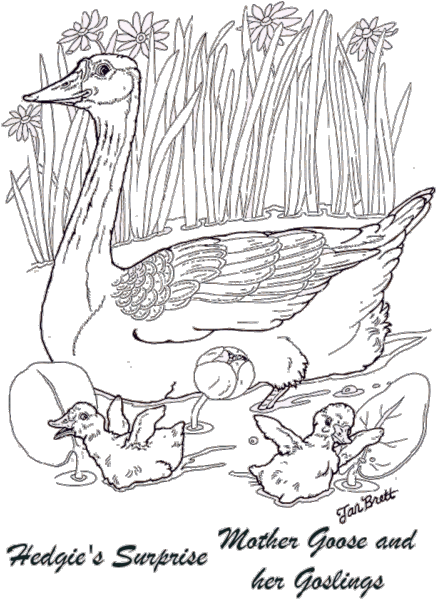 mother goose coloring pages