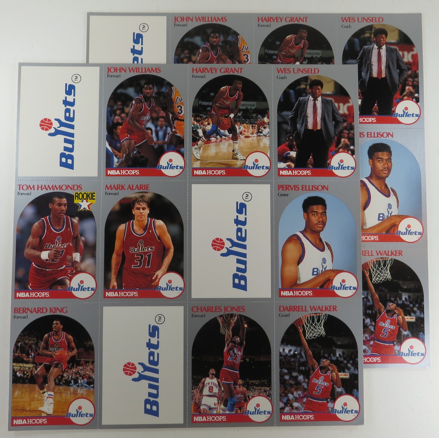 Photo: 1990-91HoopsWashingtonBulletsTeam-1 | Team Sheets and Posters ...