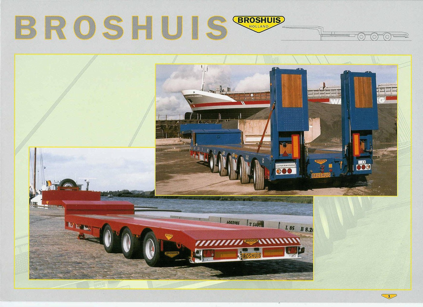 Photo: Broshuis Low loaders 01 | Broshuis various trailers album ...