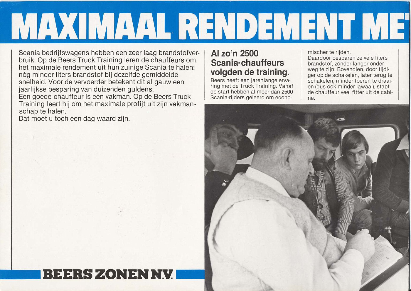 Scania Beers Dutch Truck Training 1980s album | Dutch Model Truck Club ...