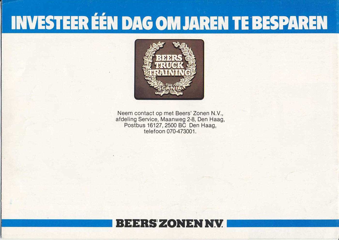 Scania Beers Dutch Truck Training 1980s album | Dutch Model Truck Club ...