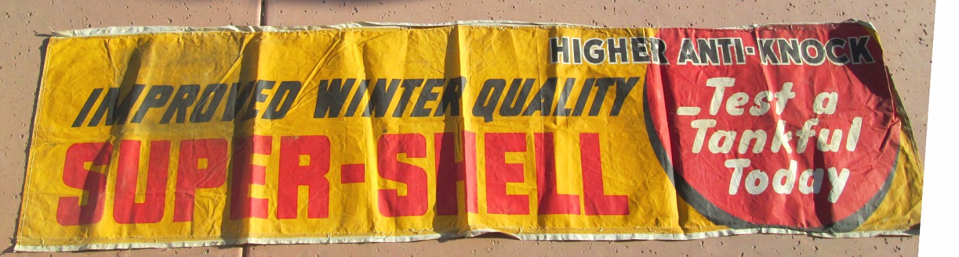 Photo: Shell-Anti-Knock-Banner | Signs, Gas Pumps, Oil Cans album ...