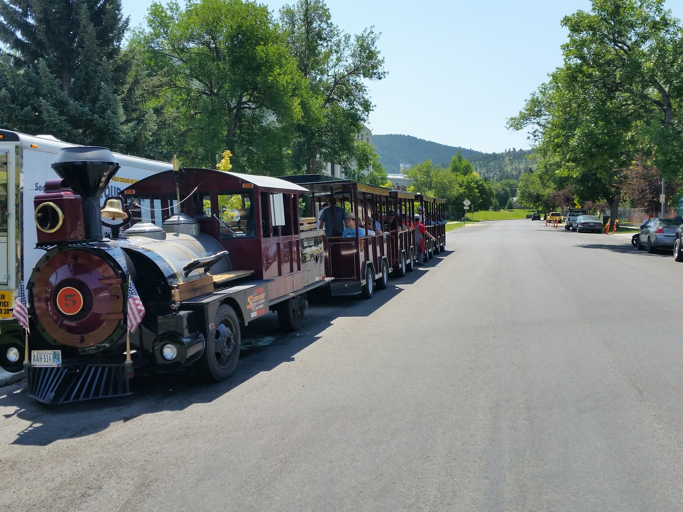 Photo: Last Chance Tour Train Loads in Front of the Montana State ...