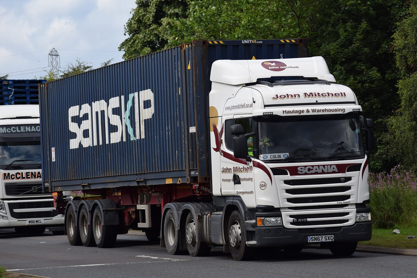 Photo: SN67SXC Scania G410 no. 504 | Mitchell, John, Grangemouth album ...
