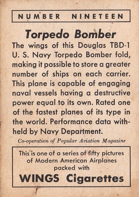 Photo: Wings Cigarettes #19 (2) | 1940 Wings Cigarettes album ...