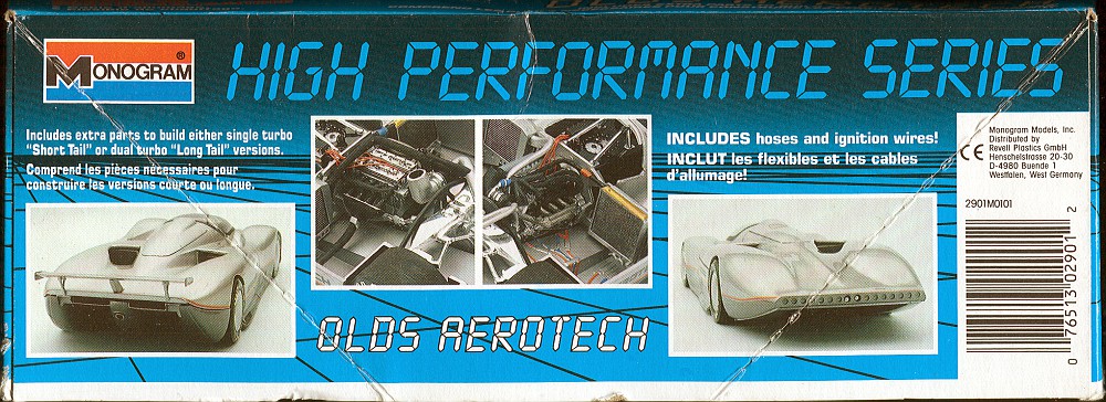 Photo: Monogram Olds Aerotech box side 2 | MONOGRAM OLDS AEROTECH #2901 ...