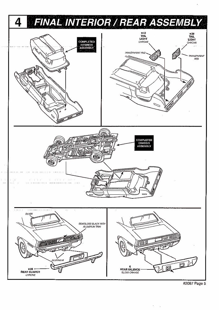 Photo: Revell 1971 Hemi Cuda instructions 05 | REVELL '71 Plymouth Hemi ...