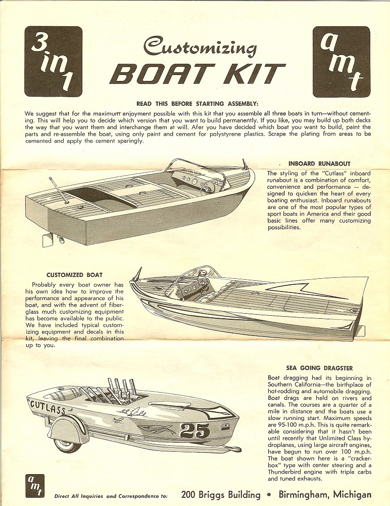 Photo: customboatinst1 | AMT Customizing Boat Kit #159 album | DRASTIC ...
