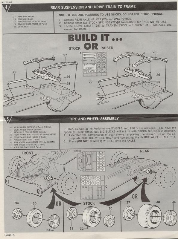 Photo: 1969 Mustang Inst pg 4 | REVELL '69 Mustang Shaker 428 Cobra Jet ...
