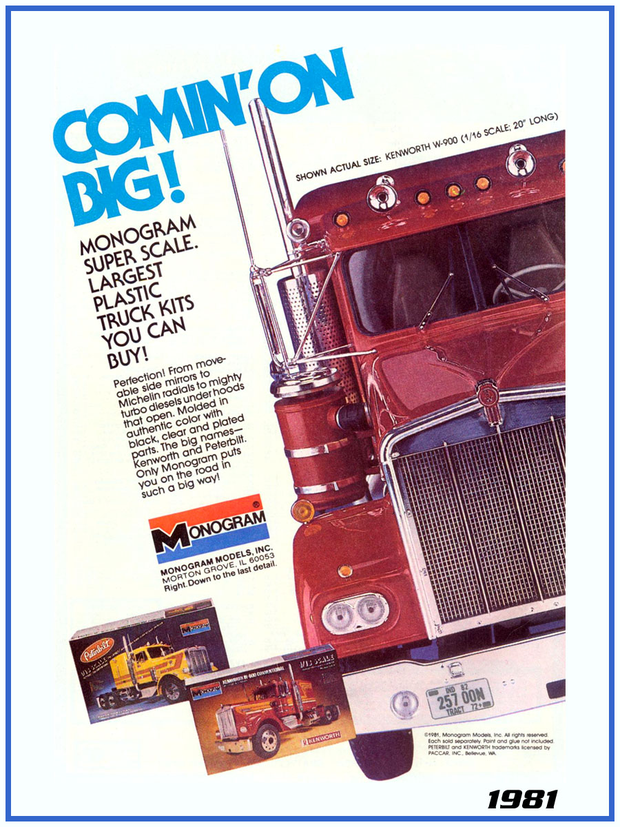 Photo: Monogram - 1-16 Trucks Comin' On Big | Monogram 1981 Ads album ...