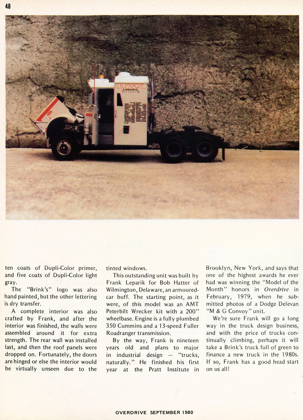 Photo: September 1980 Model of the Month 1b | 09 Overdrive Magazine ...