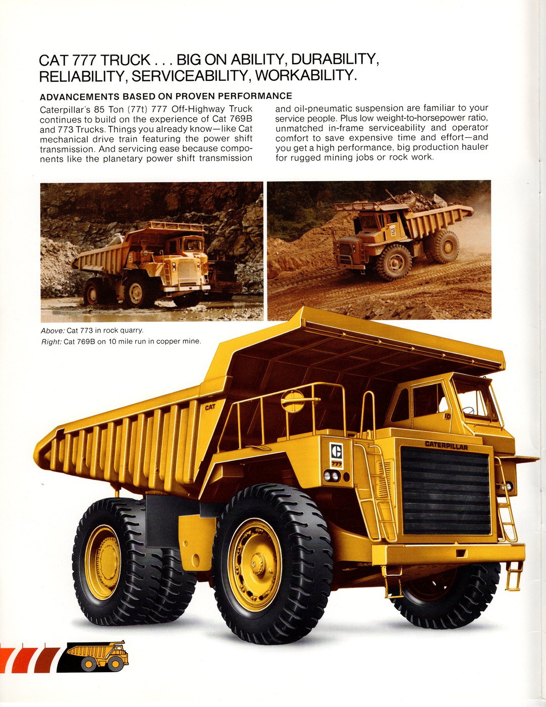 Caterpillar Dump Truck 777