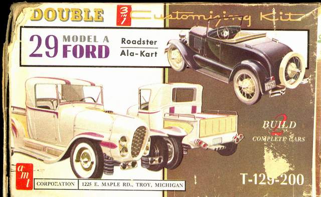 AMT '29 Model A Ford Roadster Double Customizing Kit Al Akart #T129-200 ...