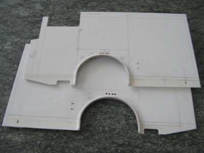 Photo: Rear cab side panels showing wheel arches. | Scania Fire Truck ...