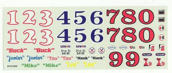 Photo: amt 69fms30142 decals b | AMT '69 Ford Faclon MODIFIED STOCKER ...