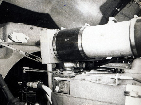 Photo: Farr dry-type air cleaner box - top of engine mount on 352 ...