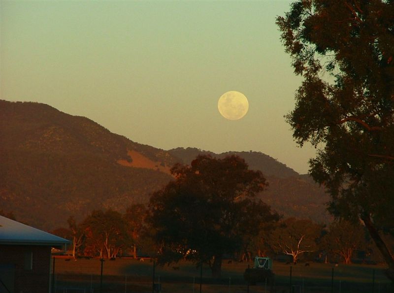 Photo: Full moon rising over Mudgee Farm house | My Stuff - Moon shots ...